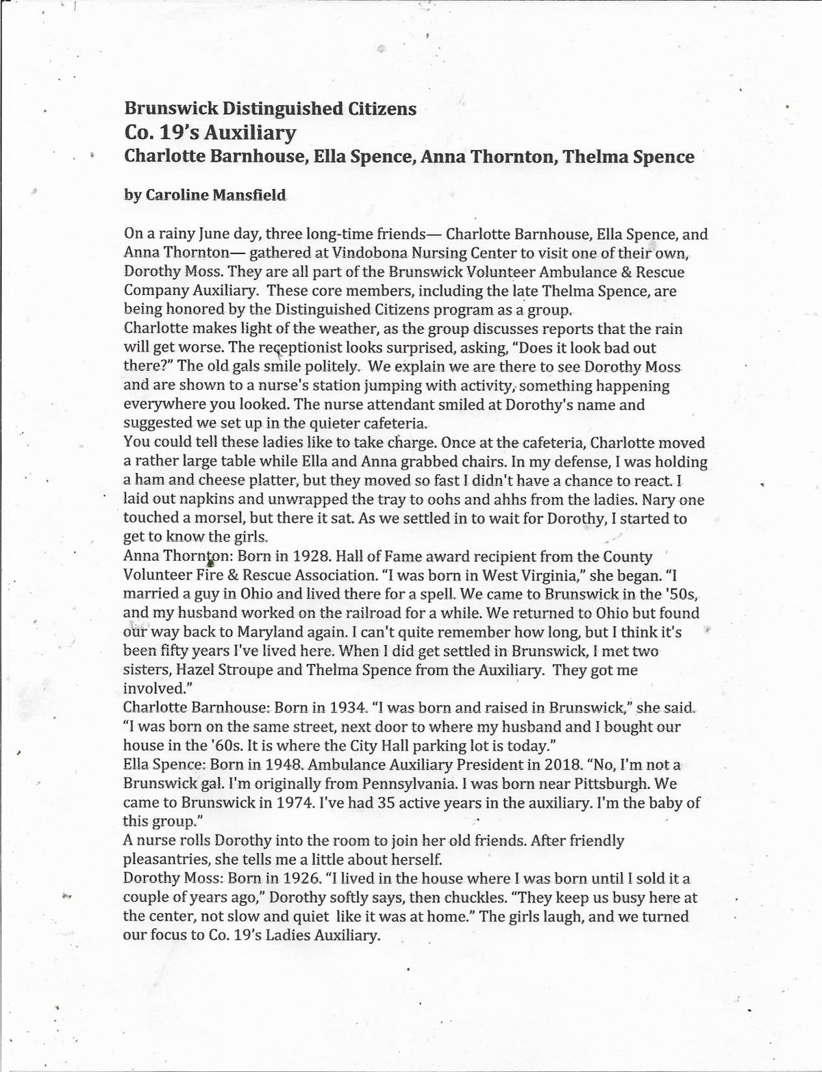 File:Ambulance Company 19’s Auxiliary.pdf - Brunswick MD History